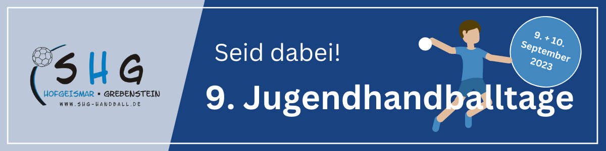 Einladung: 9. Jugendhandballtage! – SHG Hofgeismar / Grebenstein