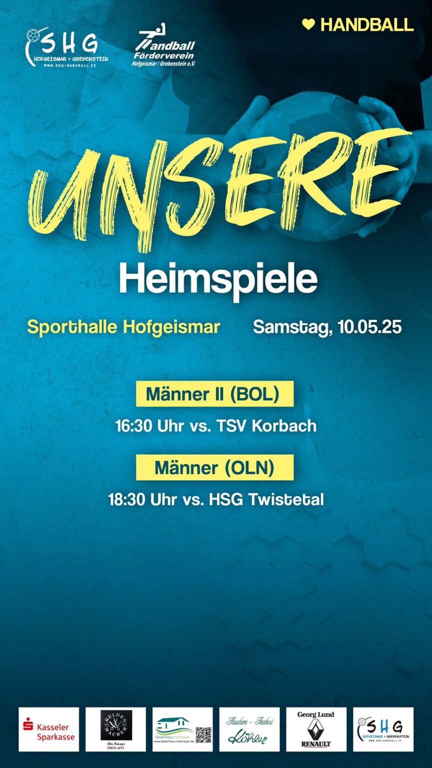 SHG Hofgeismar/Grebenstein – TSG Dittershausen II 37:29 (18:14) – SHG ...