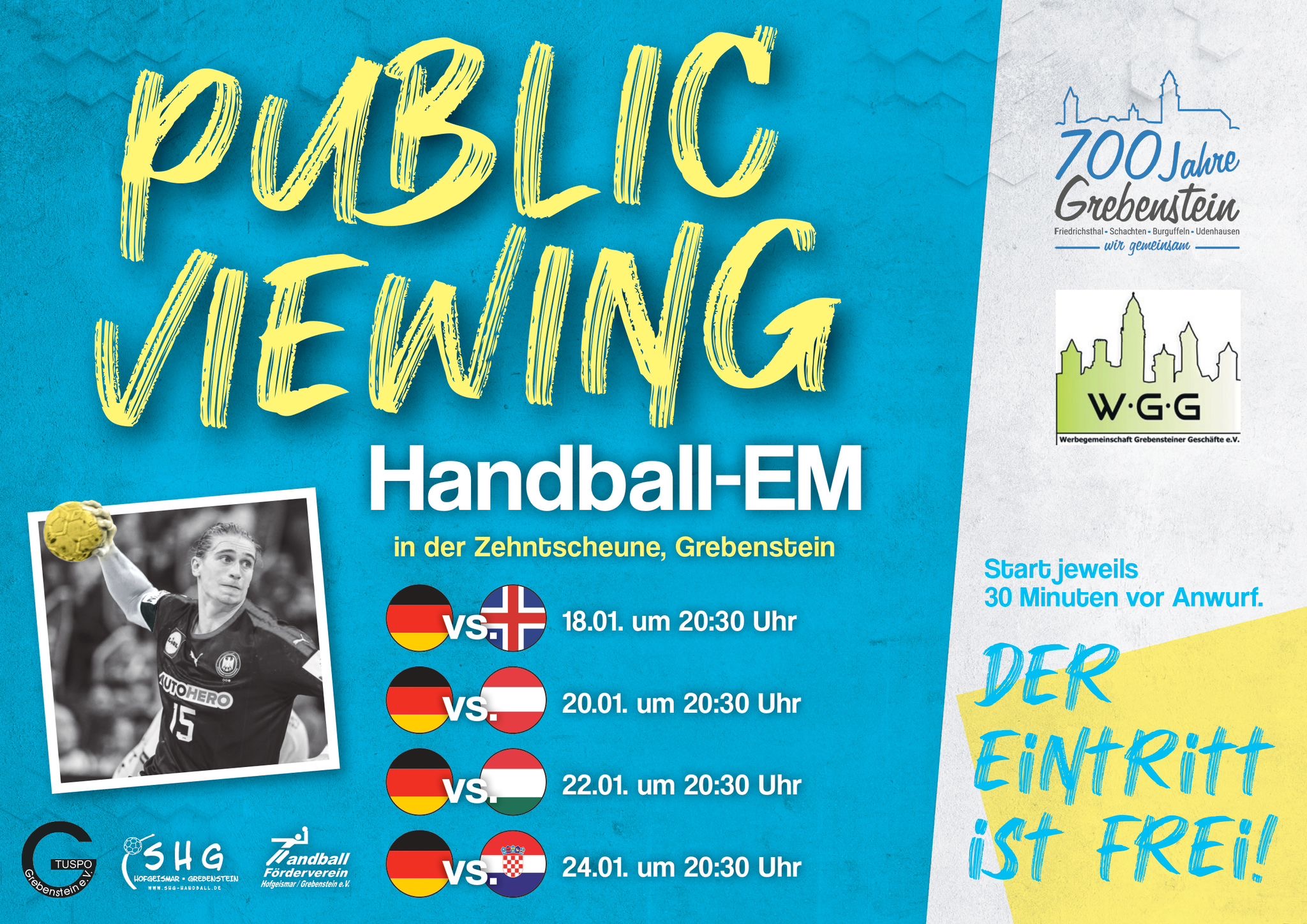 Public Viewing Handball-EM in der Zehntscheune – SHG Hofgeismar ...